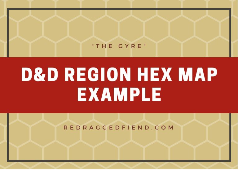 D&D Hex Map Region Scale Example World Building - RRF